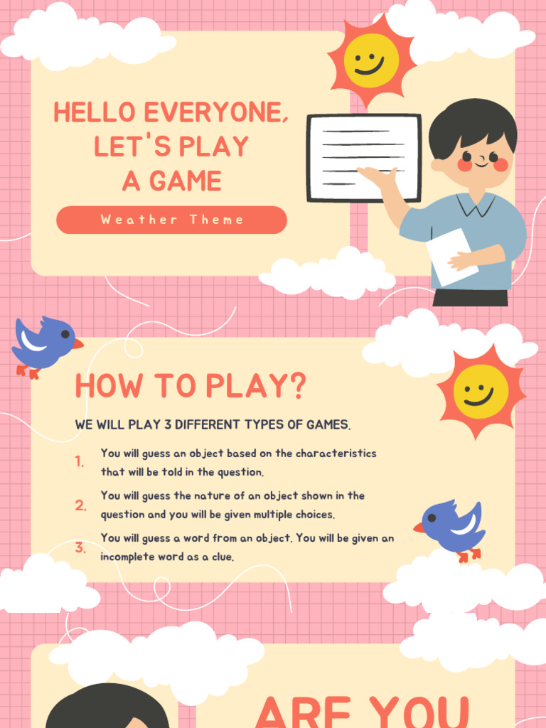 Pink Illustrative Weather Quiz Game Presentationhttps://www - Scribd ...