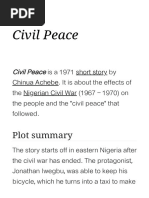 Jonathan Iwegbu's Optimism in Civil Peace | PDF