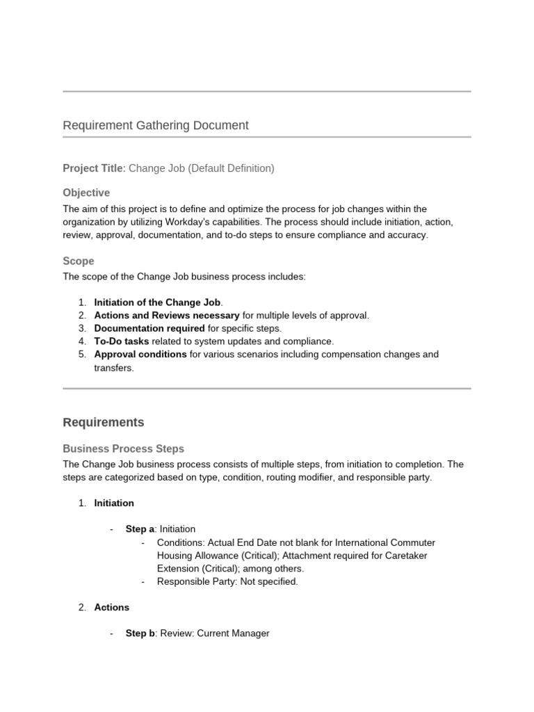 Generated Document - BP Requirment | PDF | Employment | Information Technology