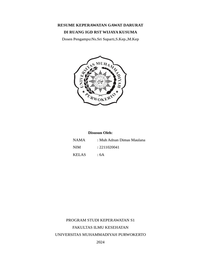 Resume Keperawatan Gawat Darurat 5 | PDF