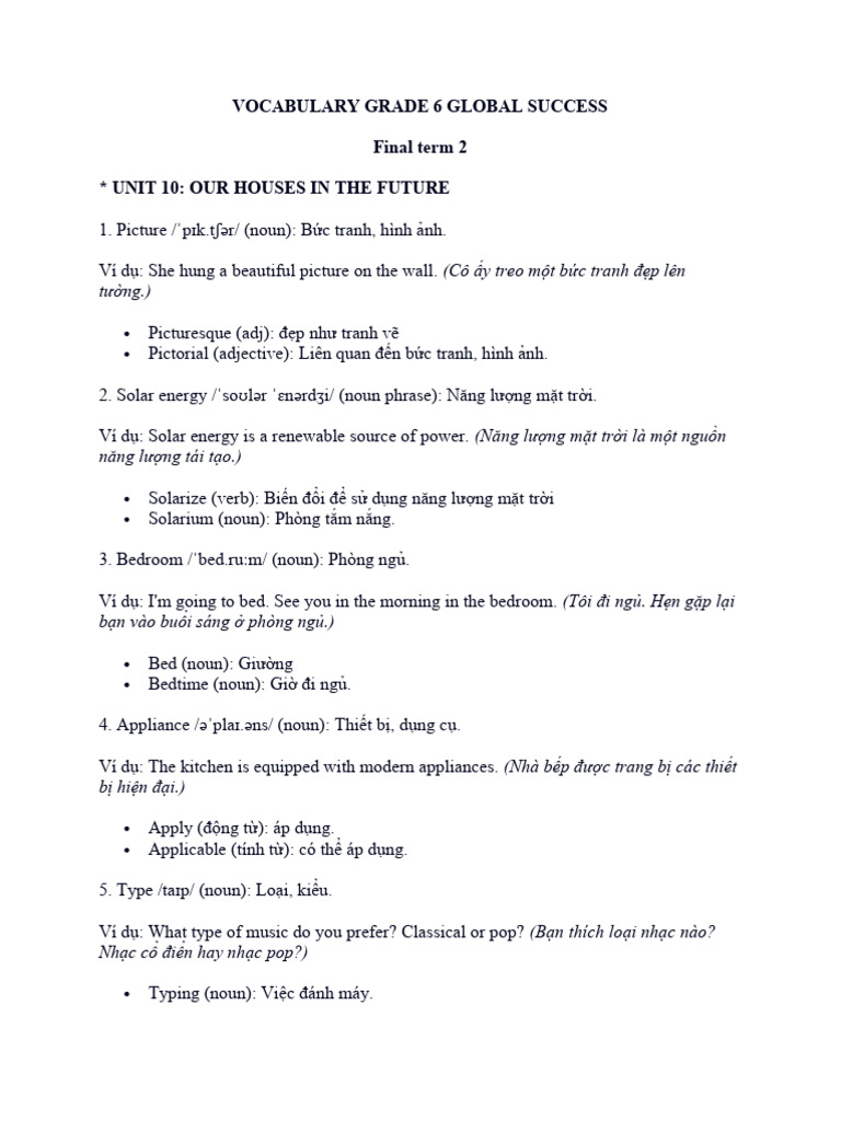 Vocab Final Term 2 | PDF