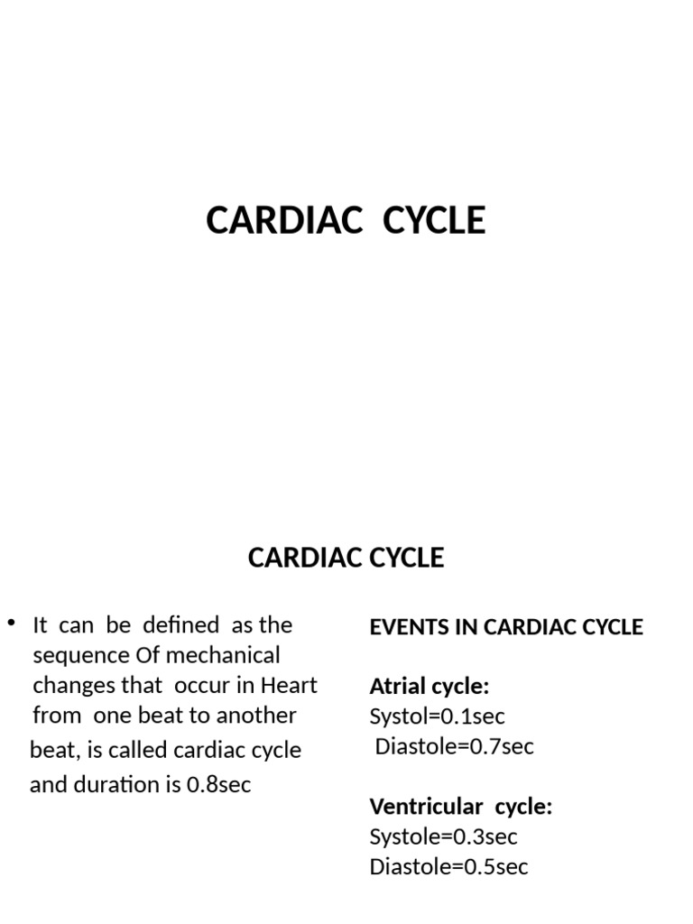 3.cardiac Cycle | PDF