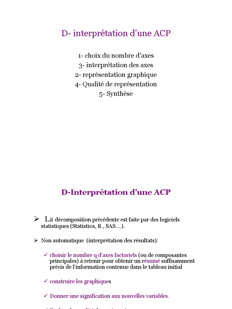 ACP-exemple | Analyse en composantes principales | Corrélation ...