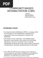 Community-Based Rehab Program Steps | PDF | Self-Improvement