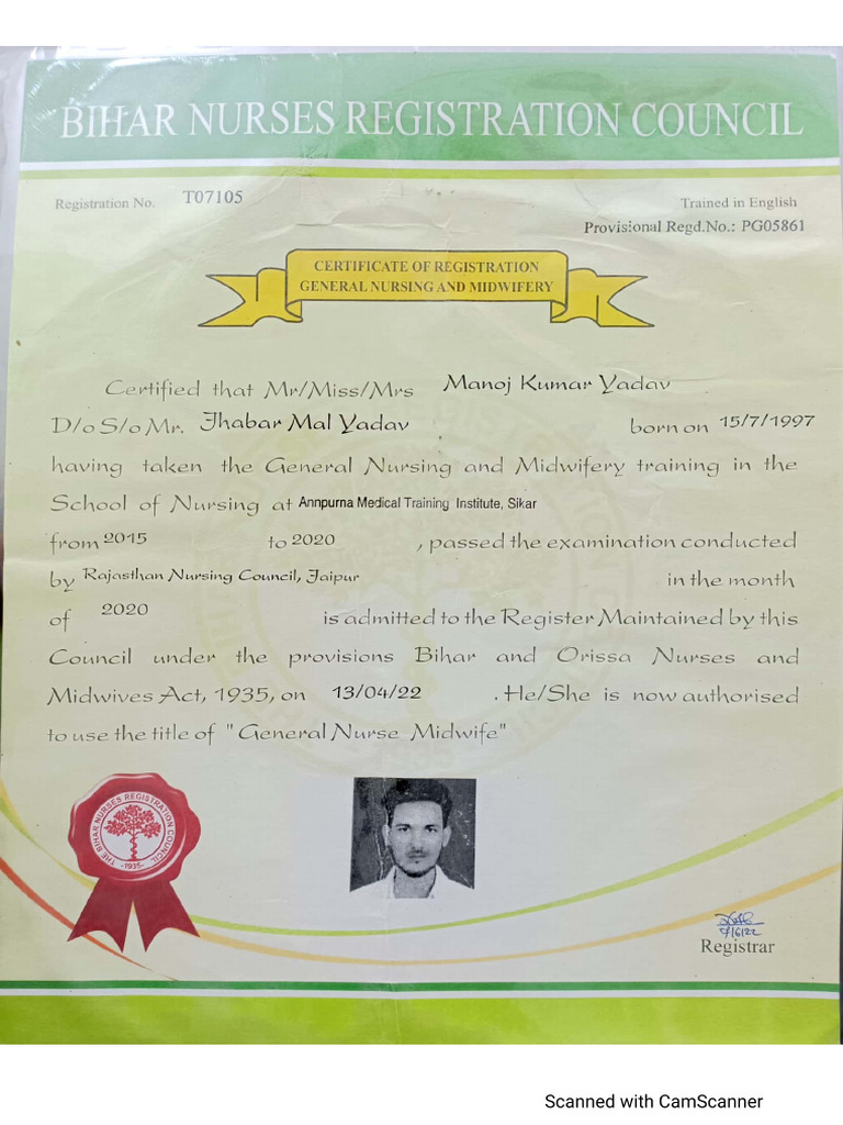 BNRC Registration | PDF