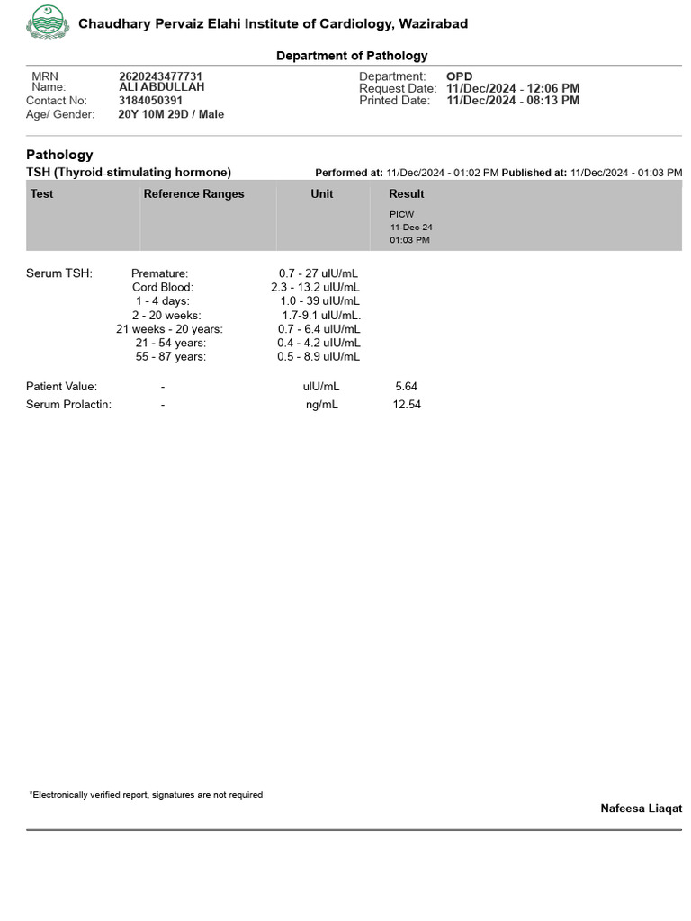 TSH (Thyroid-stimulating hormone) | PDF