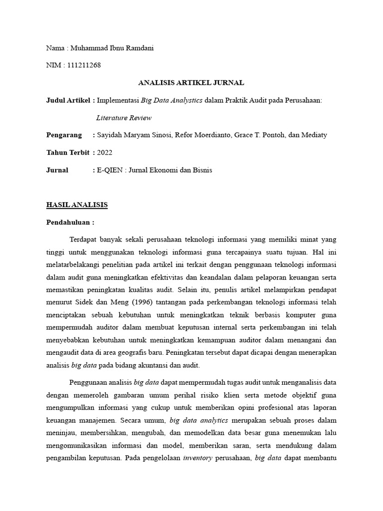 Review Jurnal - Muhammad Ibnu Ramdani | PDF