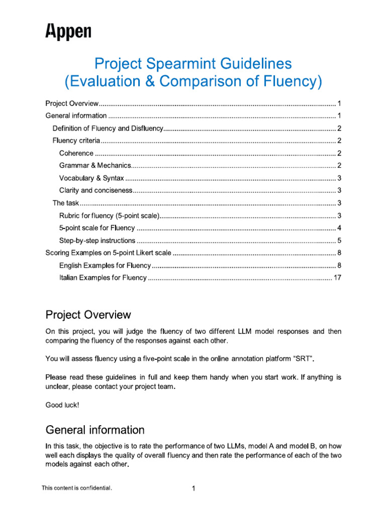Spearmint Guidelines - Fluency V3 | PDF
