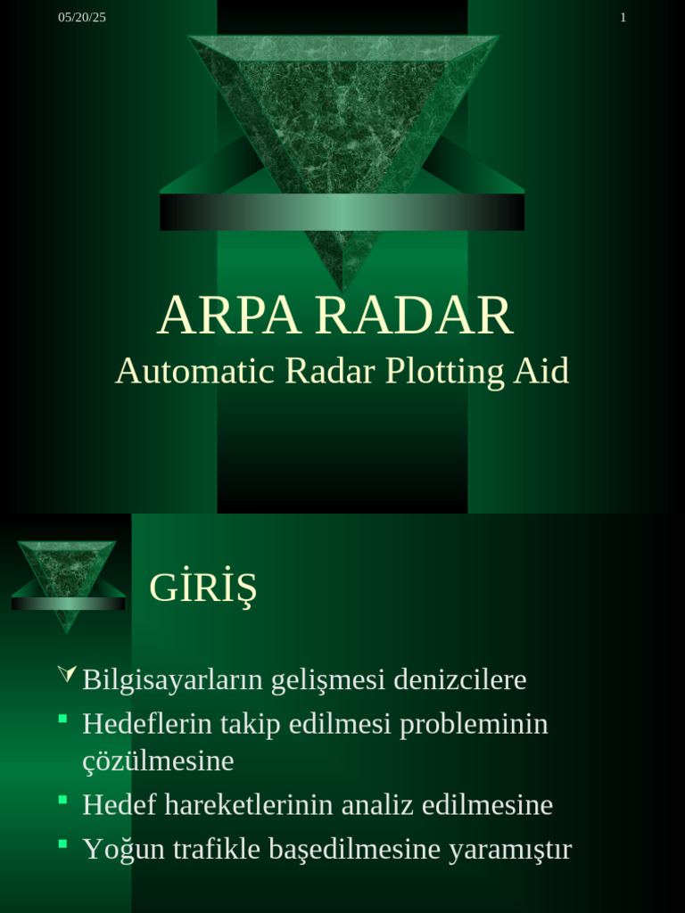 Arpa Radar | PDF