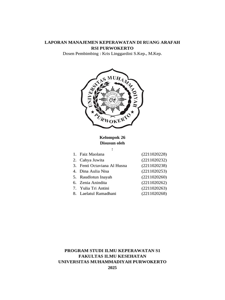 Laporan Manajemen Kep. R.arafah Done Fix | PDF