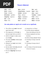 Smell Descriptive Vocabulary List | PDF | Odor | Perfume