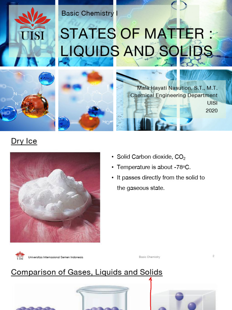 States of Matter - Liquids and Solids | PDF | Liquids | Phase (Matter)