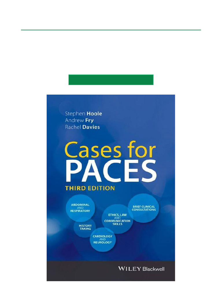 (Hot Now) Cases For PACES 3rd Edition Latest Edition Download | PDF
