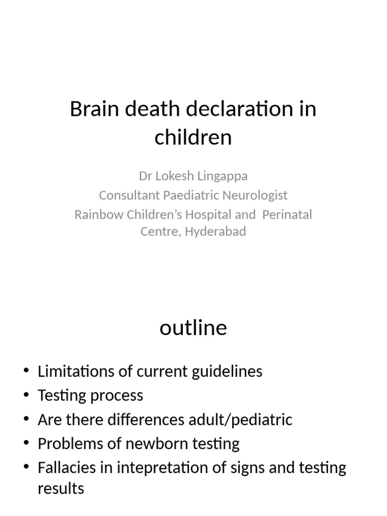 Brain Death Children | PDF | Electroencephalography | Medical Specialties