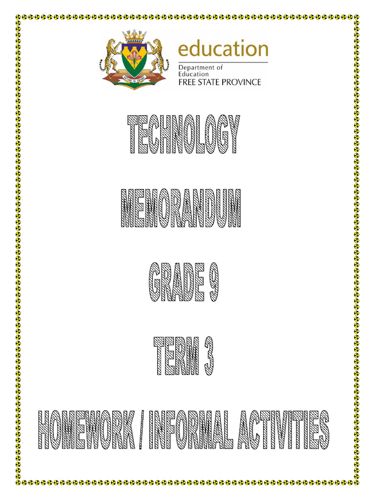 Grade 9 Term 3 Technology Activities | PDF | Electronic Engineering ...