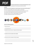 Grade 8 Natural Science ATP 2025 | PDF | Solar System | Sun
