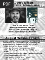 August Wilson + Fences | PDF | Fences (Play)