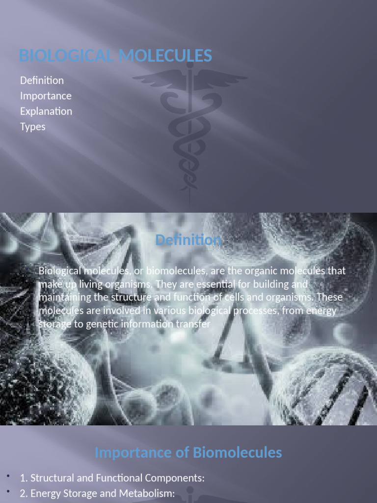 Biological Molecules | PDF