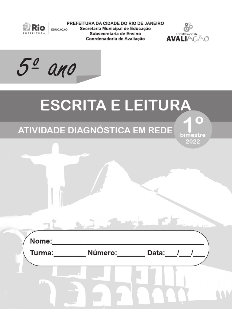 Prova 5° Ano Língua Portuguesa | PDF | Coelho