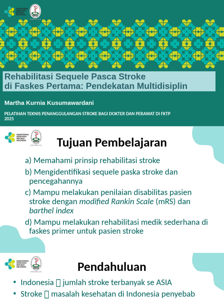 Mi5-Perdosri - Pencegahan Komplikasi Stroke 2025 | PDF