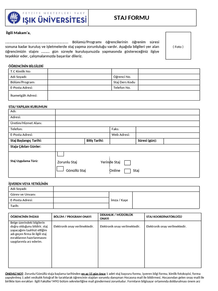 staj-formu-yeni 2 | PDF