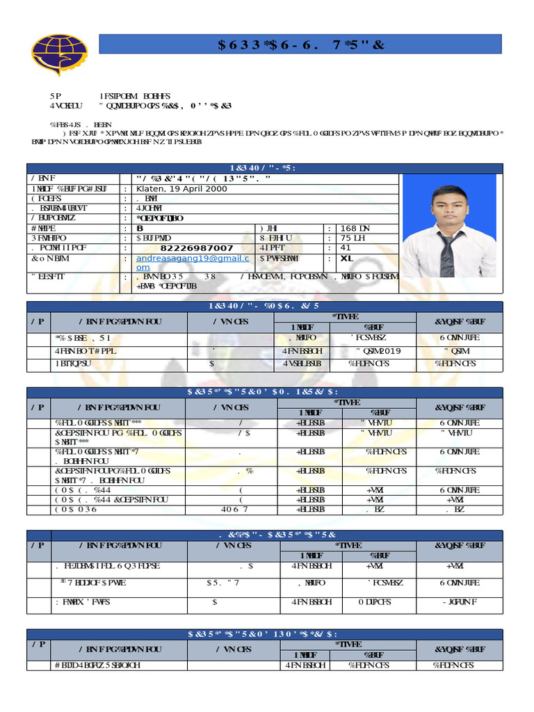 CV Andreas Agang Pratama | PDF
