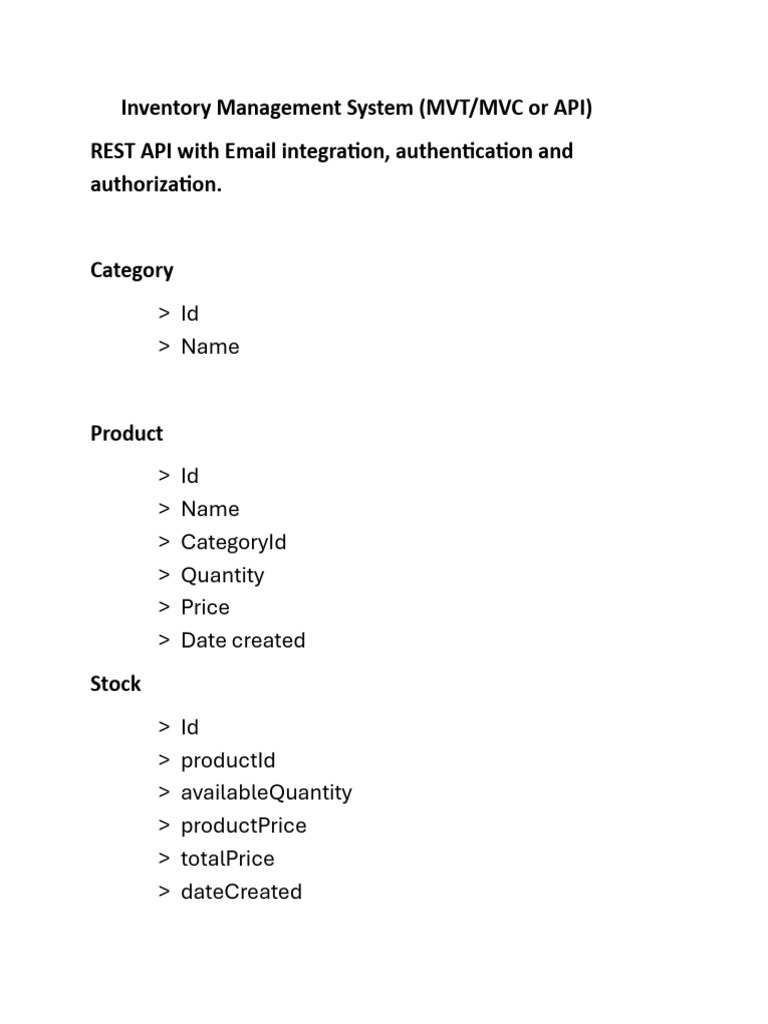 Inventory Management System | PDF