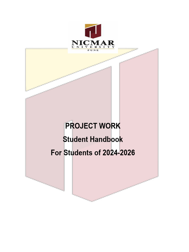 Project Work Handbook For Students 2024-2026 | PDF | Methodology ...