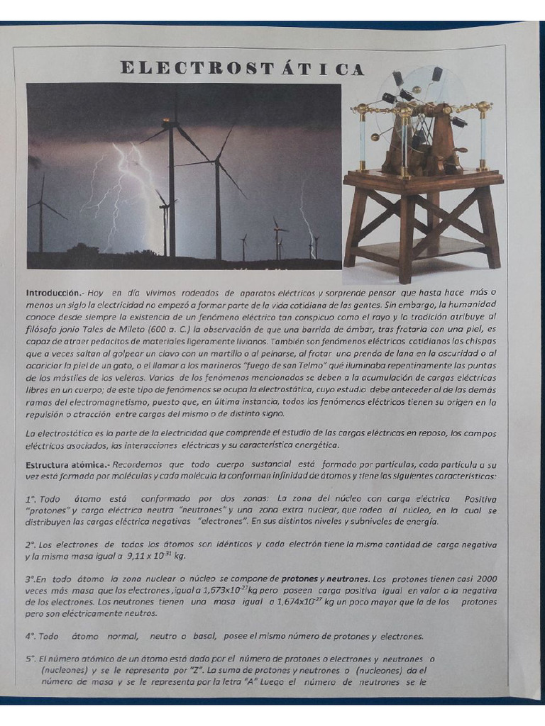 Electrostática - Física | PDF