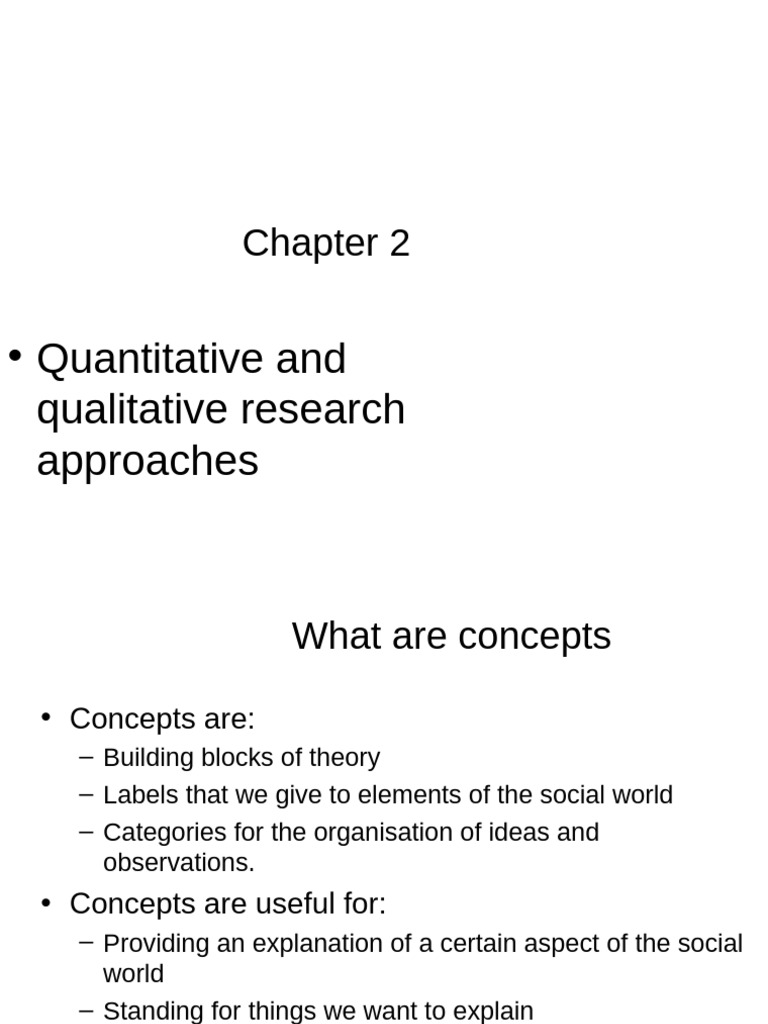 Chapter 2 - Quantitative and Qualitative Research | PDF | Validity ...