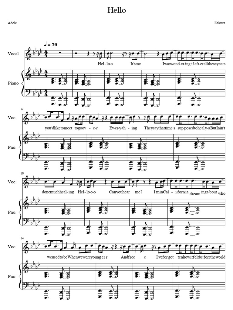 Adele__Hello | PDF