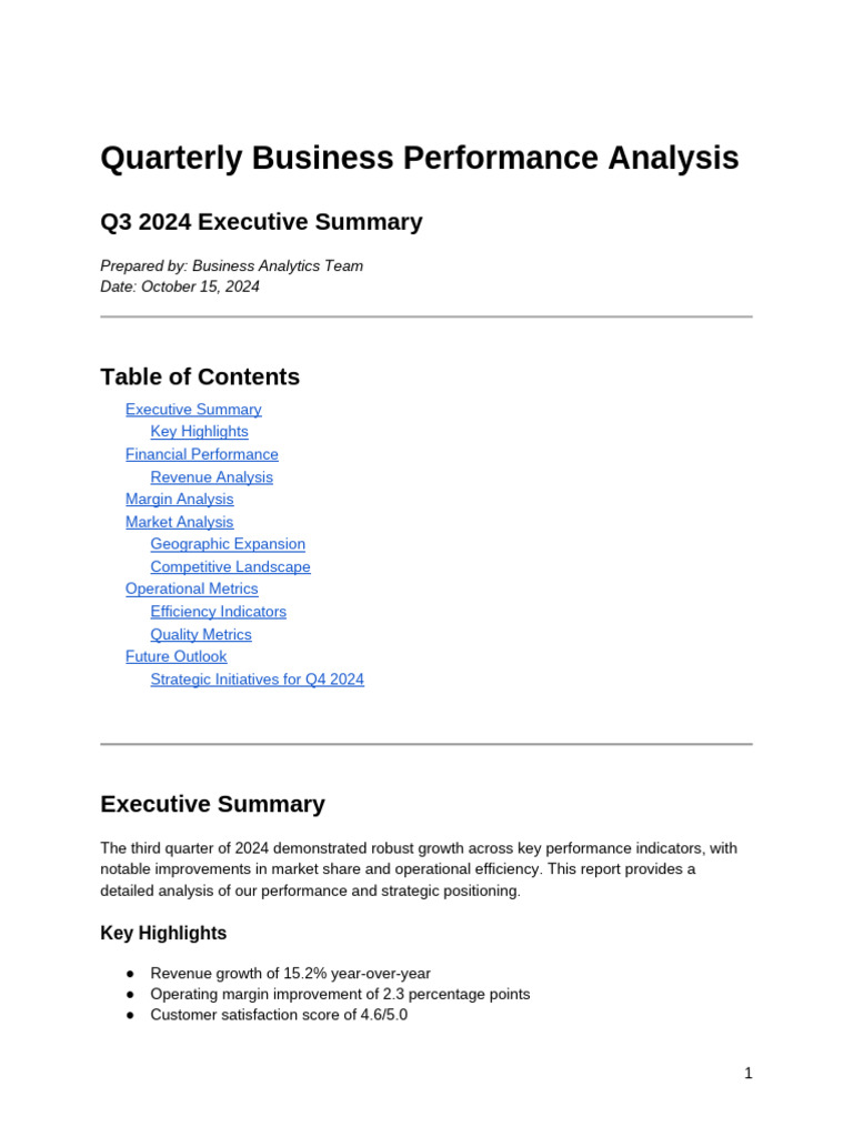 Formatted Report | PDF