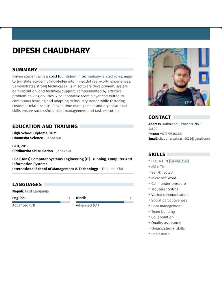 Aakash Dai Cv | PDF