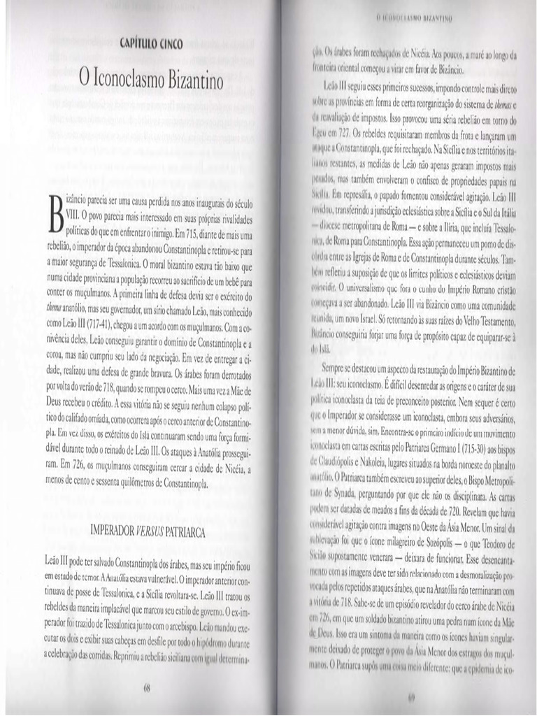 ANGOLD - O Iconoclasmo Bizantino | PDF
