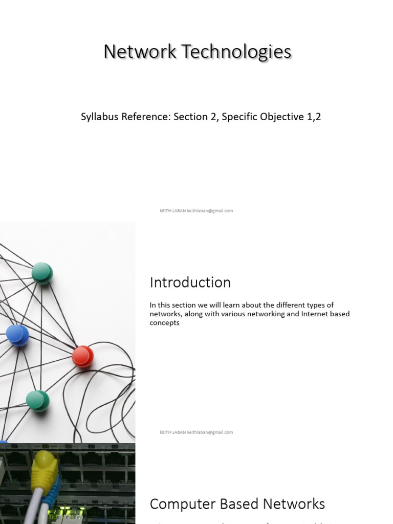 Types of Networks and Components v2 | PDF | Computer Network | Network Interface Controller
