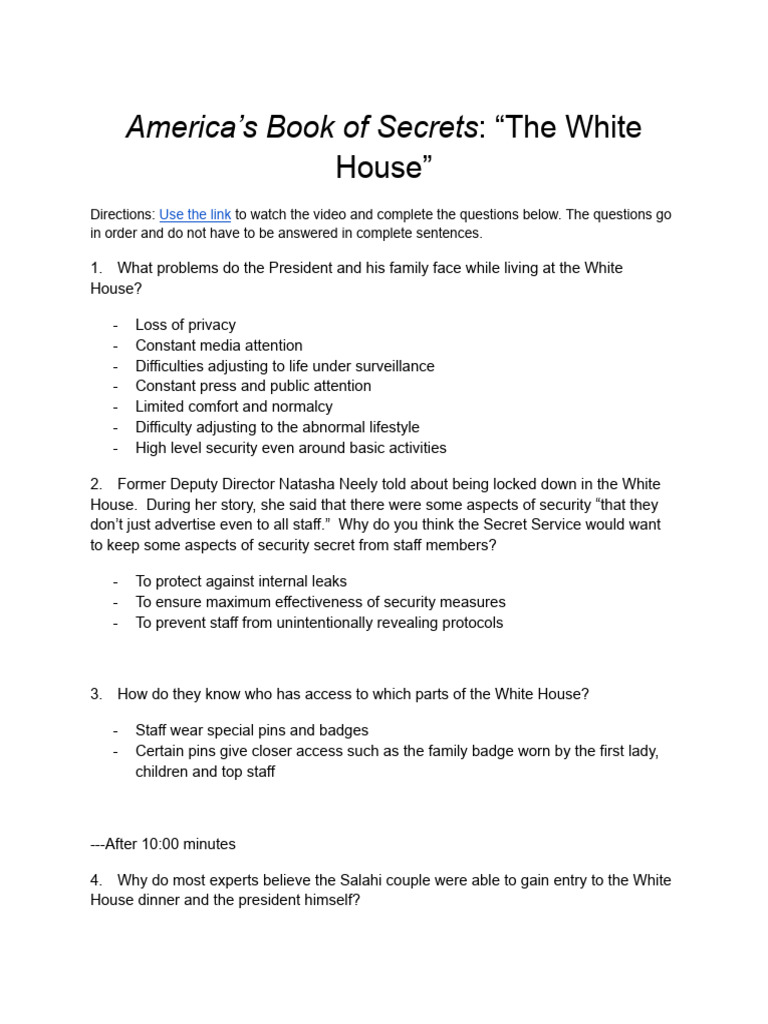 Copy+of+America's+Book+of+Secrets + the+White+House | PDF | White House ...