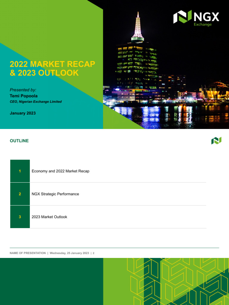 NGX 2022 Review and 2023 Outlook 1 | PDF | Inflation | Interest Rates