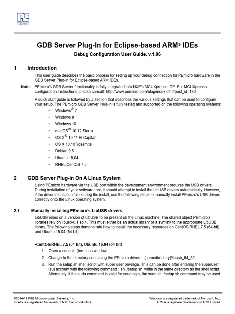 PnE GDB Server Debug Configuration User Guide | PDF | Integrated Development Environment ...