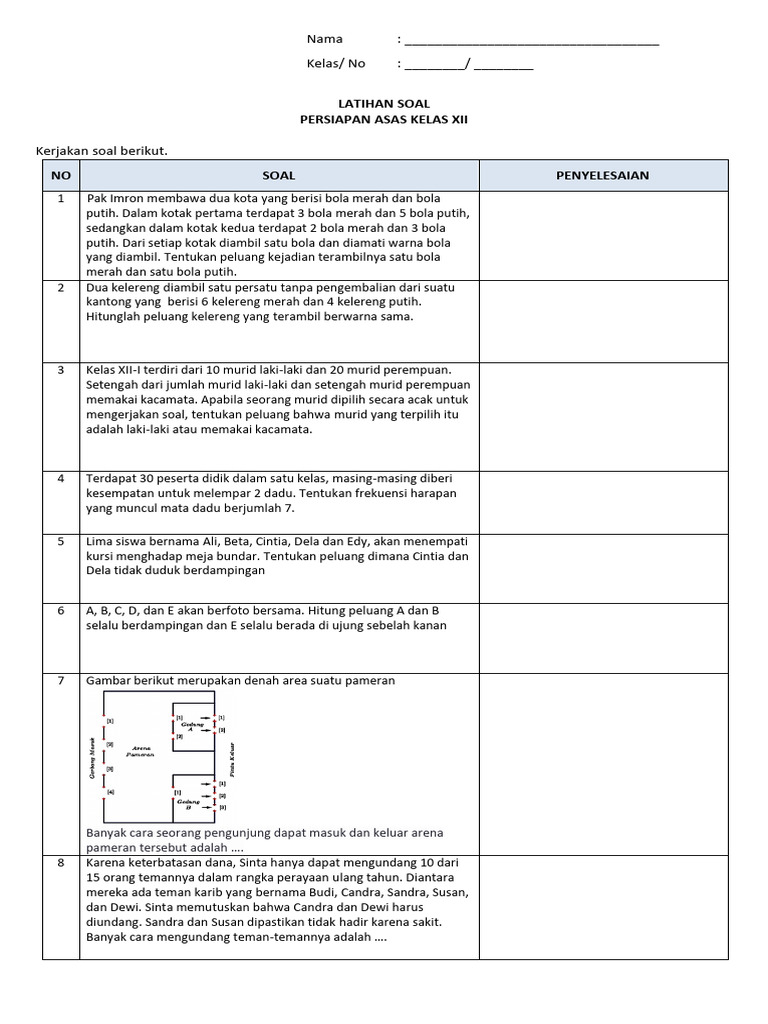 Latihan Soal Persiapan Asas_xii Jilid 2 | PDF
