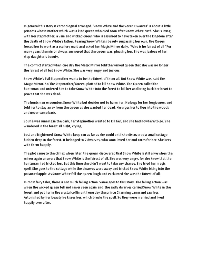 Summary of Plot | PDF | Snow White | Stepfamily