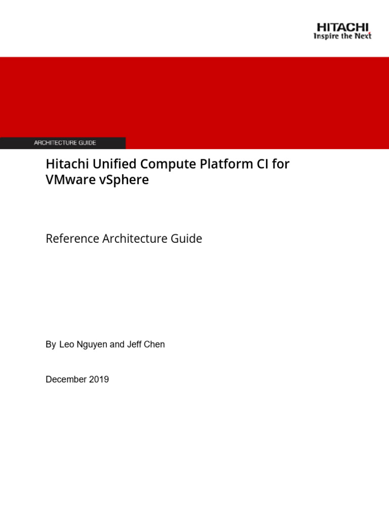 Ucp Ci For Vmware Vsphere Architecture Guide | PDF | Scalability ...