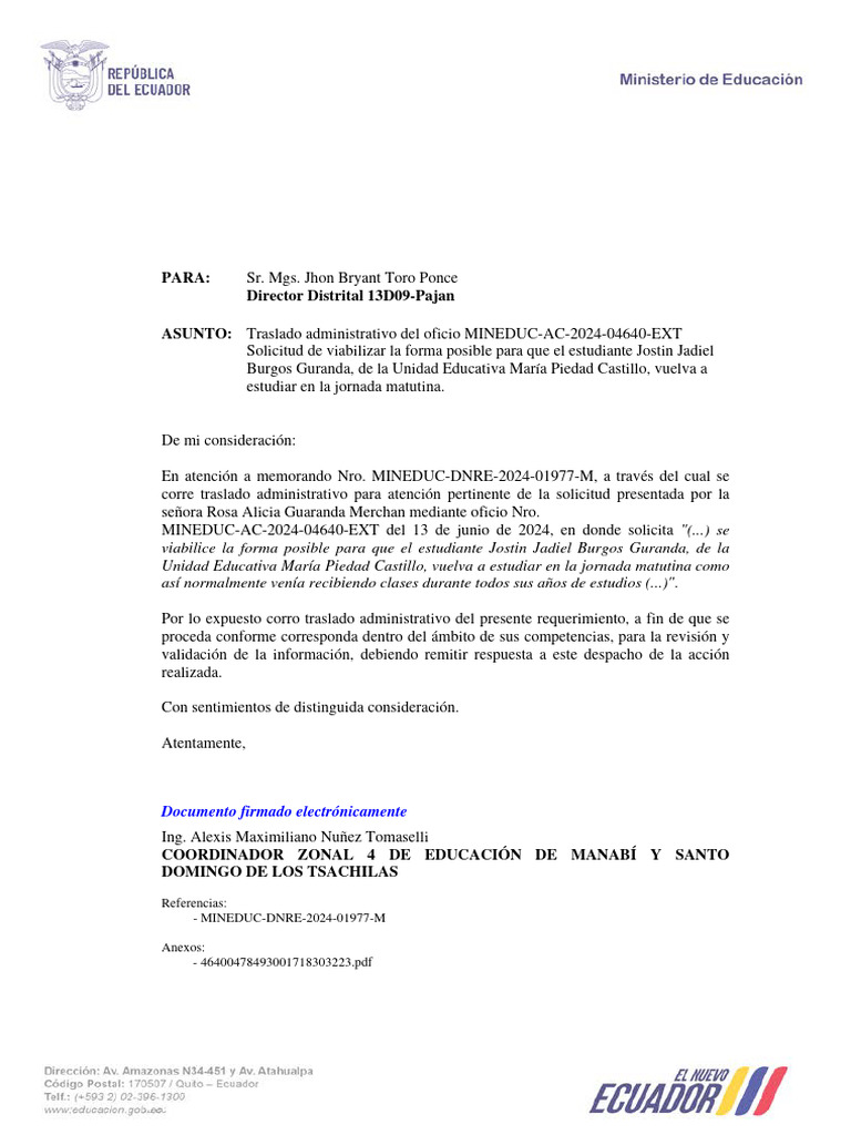 Mineduc CZ4 2024 03571 M | PDF