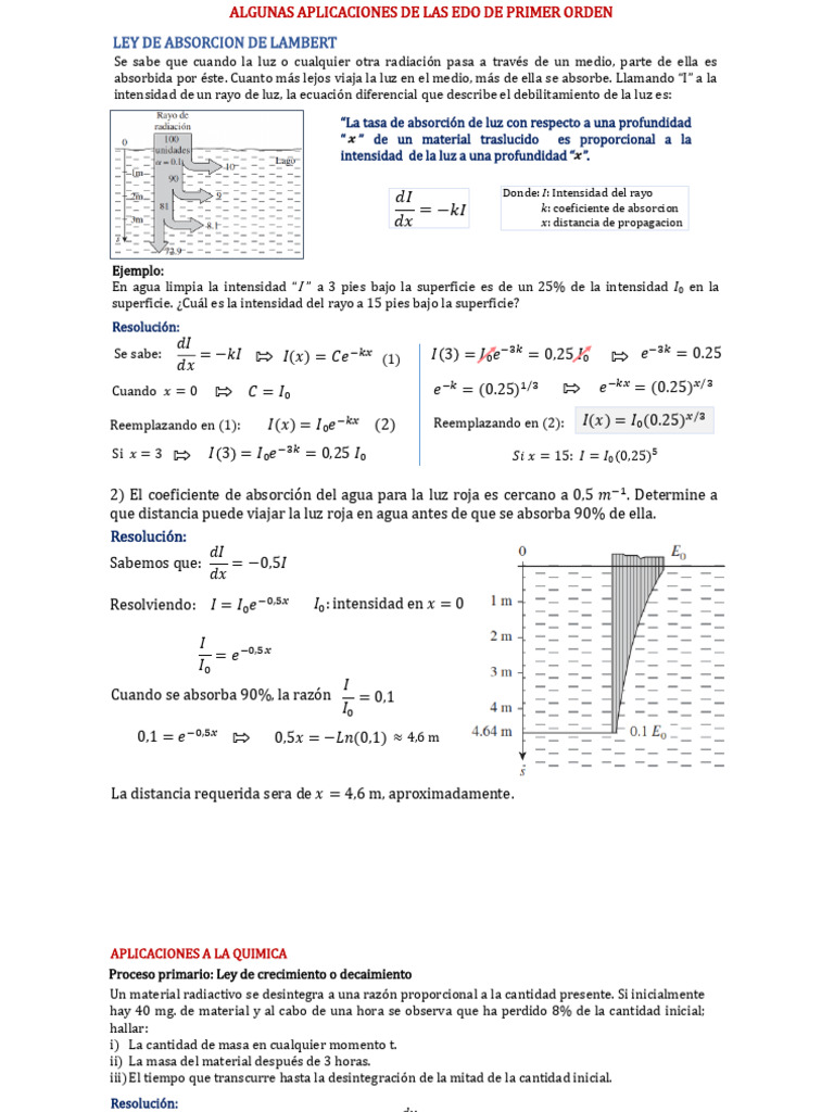 Ricati, Orden Superiror Homogeneas - 2025-I | PDF | Ecuación ...