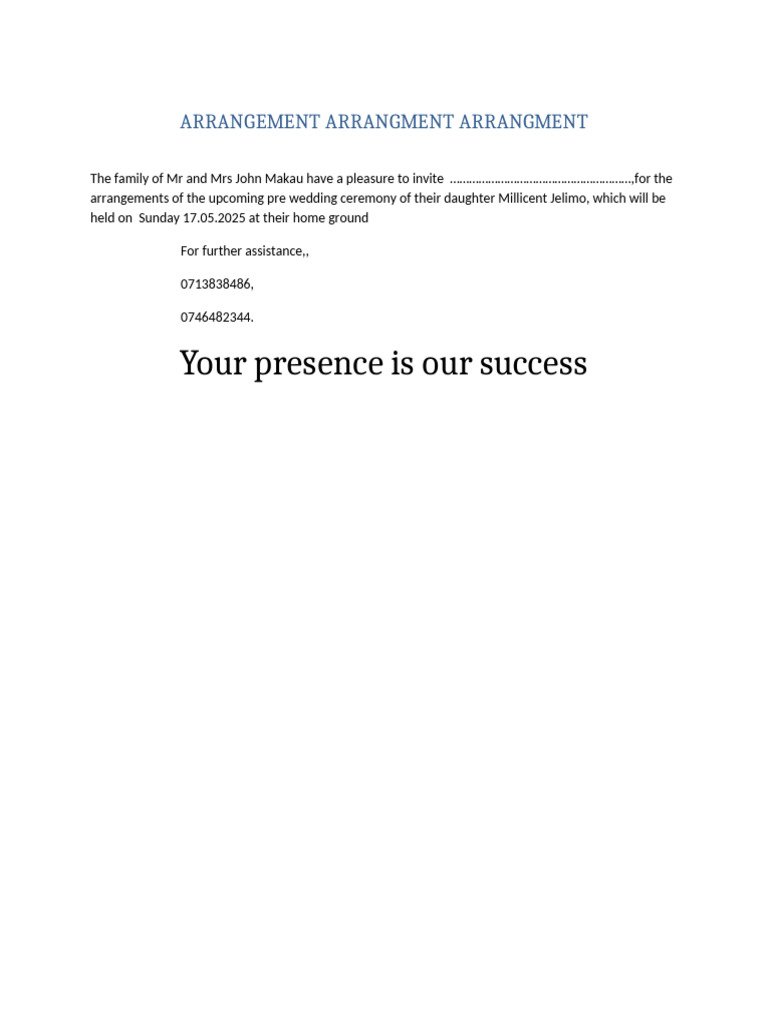 Arrangement Arrangment Arrangment | PDF
