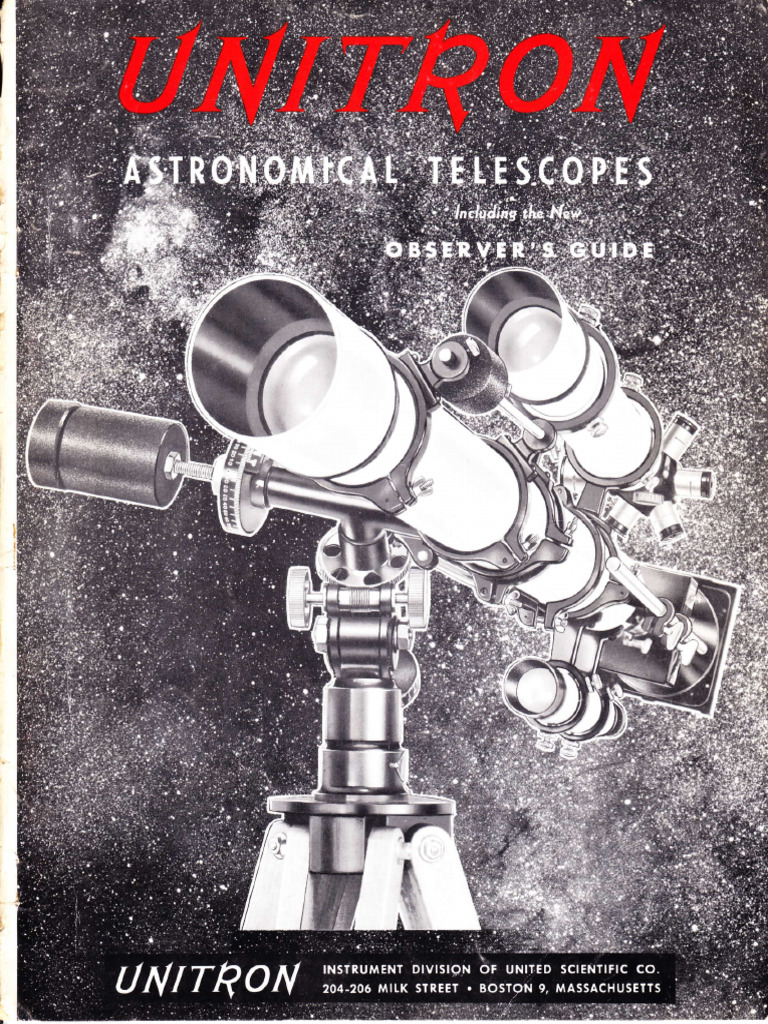 UNITRON Telescope Catalog Guide | PDF | Glass Engineering And Science ...