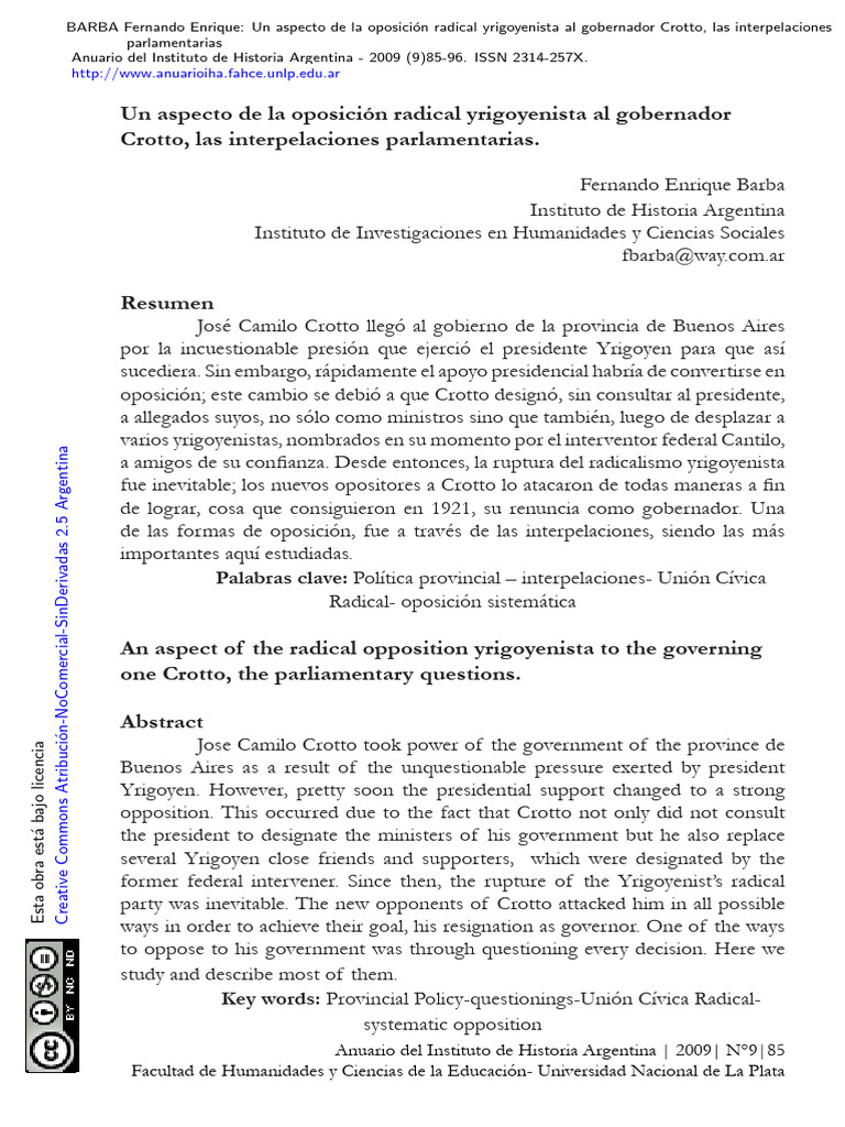 Barba | PDF | Argentina | Buenos Aires