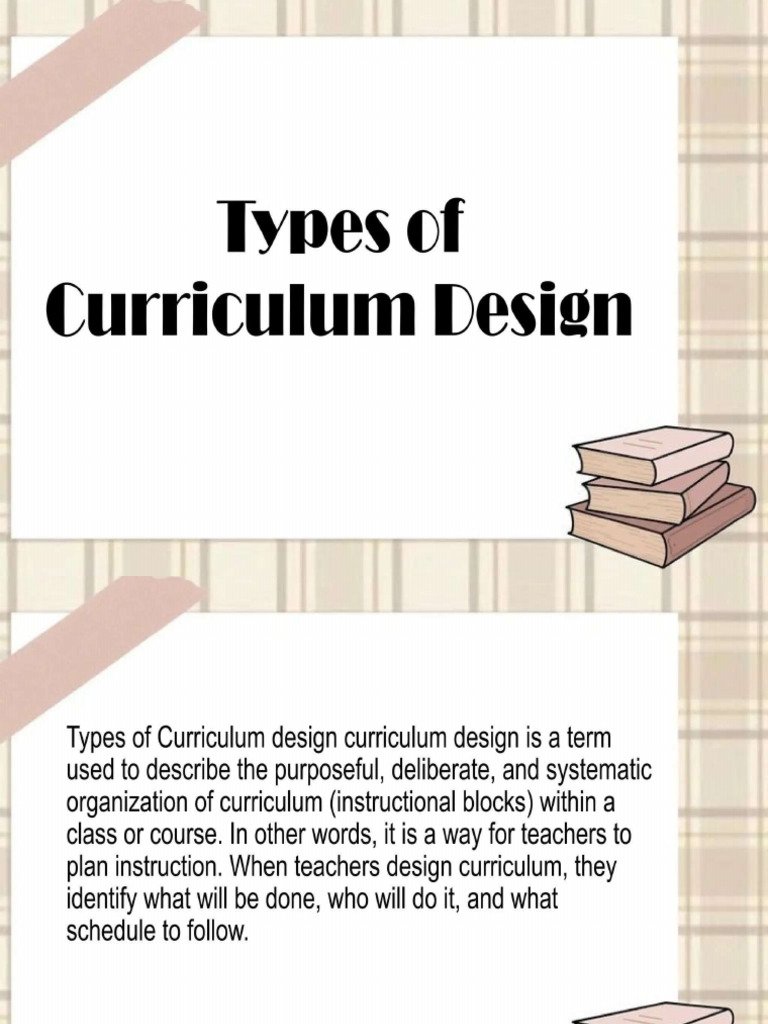Lesson 5 Types of Curriculum Design | PDF