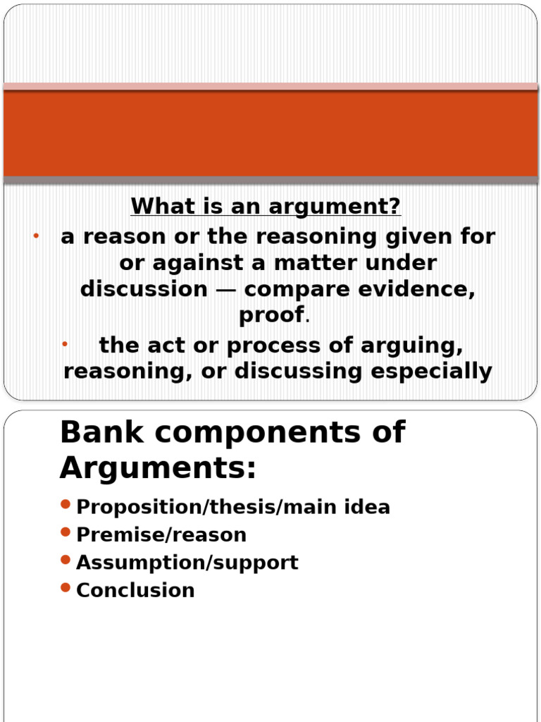 Critical reasoning | PDF | Argument | Reason