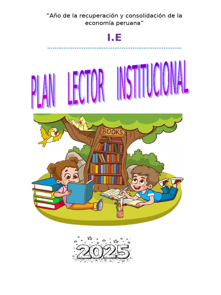 Plan Lector Institucional | PDF | Educación primaria | Institución