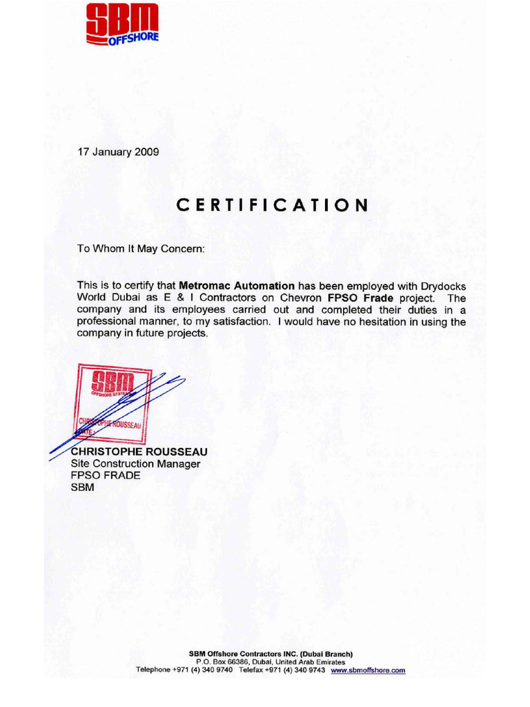 SBM of Frade Project | PDF